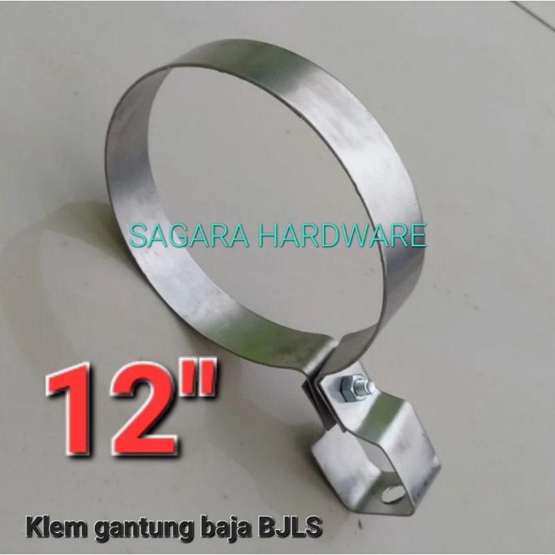 Jual klem gantung 12" flexible ducting / selang pipa / hanger clamp ...