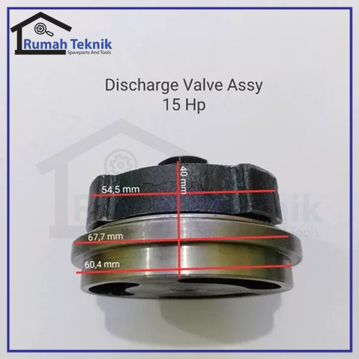Jual Discharge Valve Assy Katup Buang Kompresor Angin 15 HP | Shopee ...