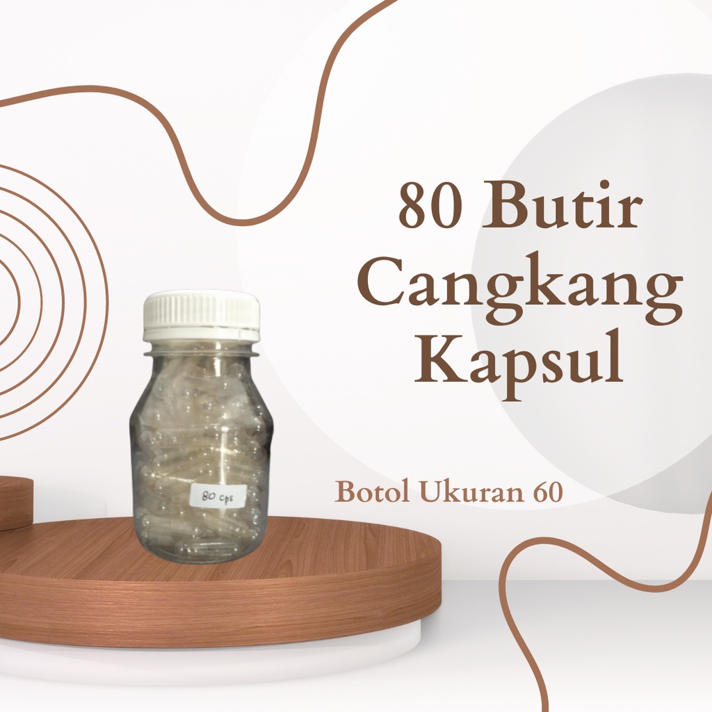 Jual Cangkang Kapsul Kosong Plus Botol Bening Transparan Capsugel Gelatin Sapi Halal | Shopee ...