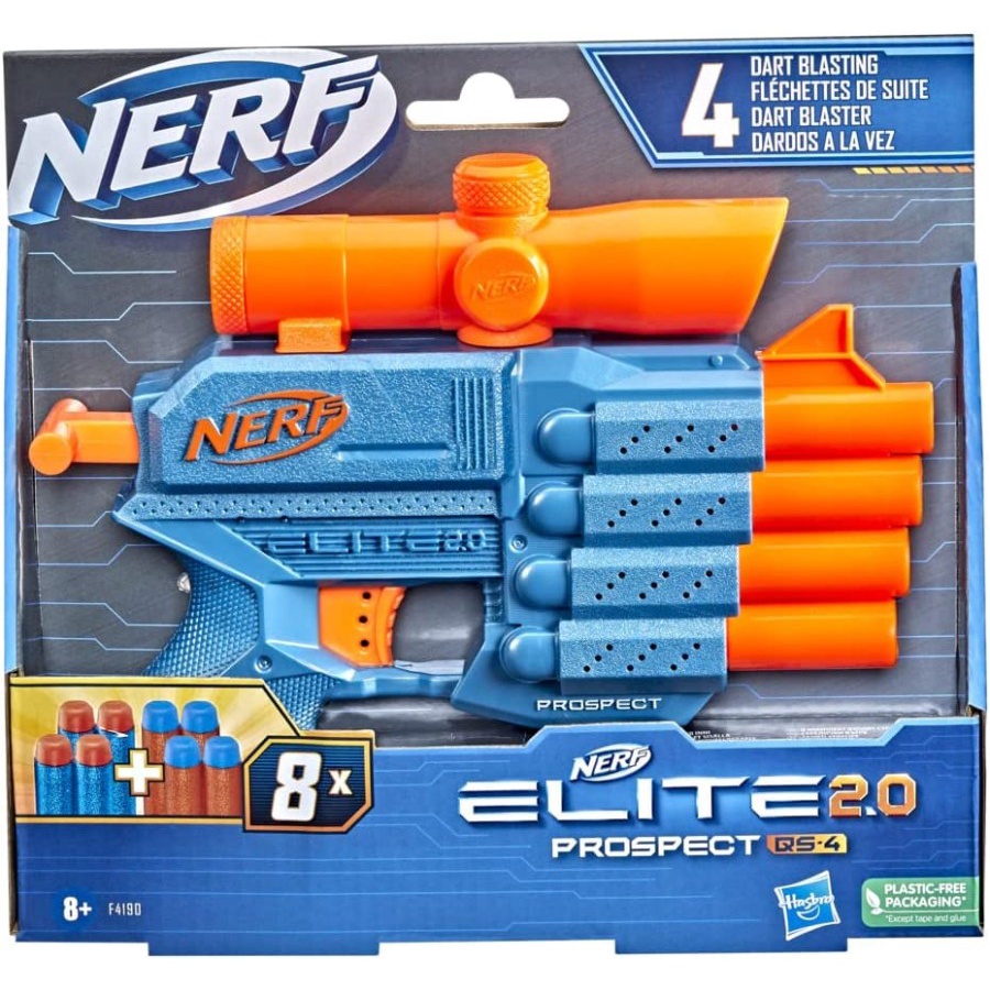 Jual Nerf Elite 2.0 Prospect QS-4 Blaster Nerf Original | Shopee Indonesia