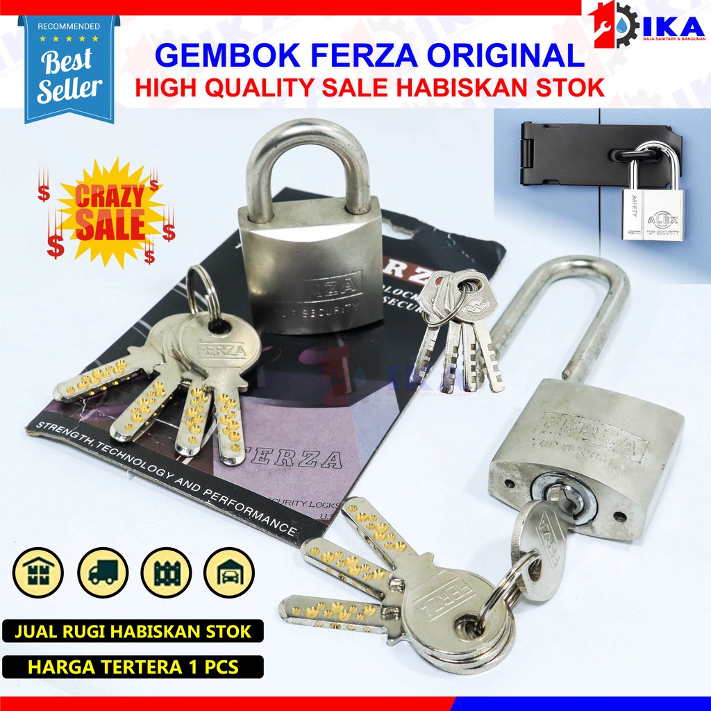 Jual Gembok Kunci Komputer Computerize Key Leher Pendek Panjang Ferza ...