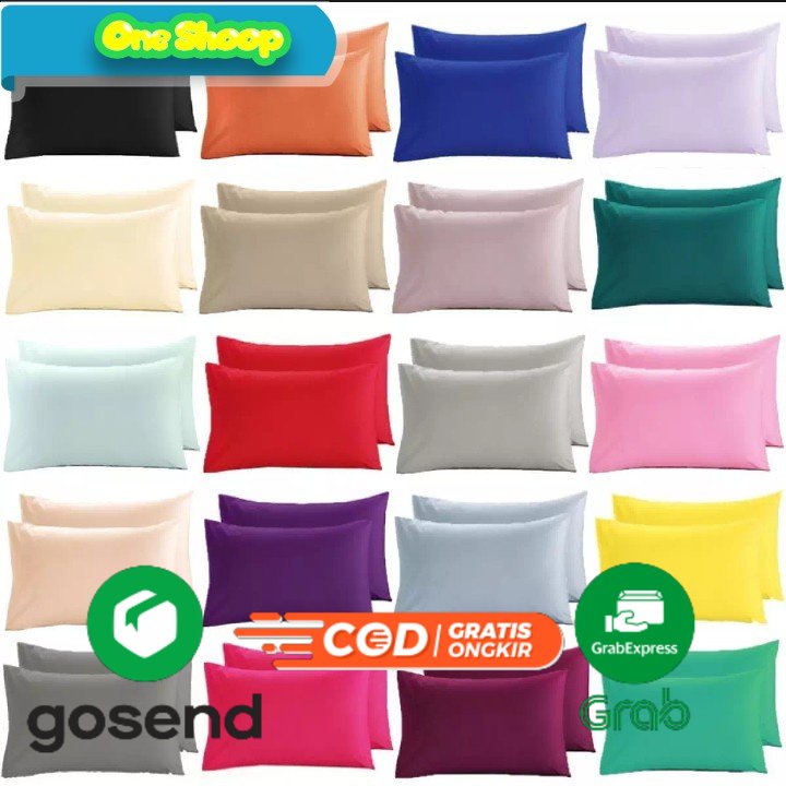 Jual OS SARUNG BANTAL DAN SARUNG GULING POLOS PREMIUM MURAH ( 20pcs ...