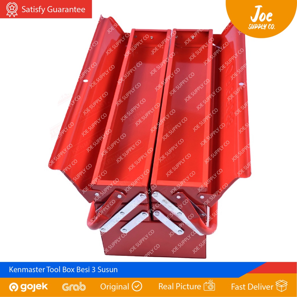 Jual Kenmaster Tool Box Besar 3 Rak Susun Toolbox Full Besi Good ...