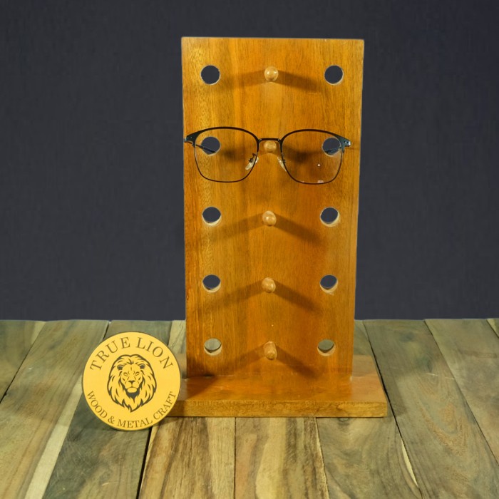 Jual STAND KACAMATA KAYU/RAK KACA MATA 6 SUSUN/WOODEN SUN GLASSES ...