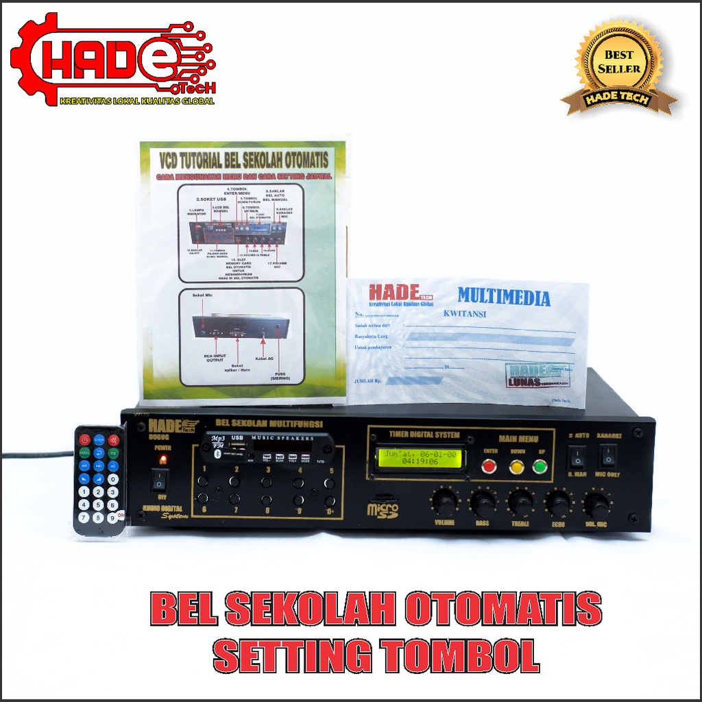 Jual Bel Sekolah Otomatis & manual 260nada lengkap | Shopee Indonesia