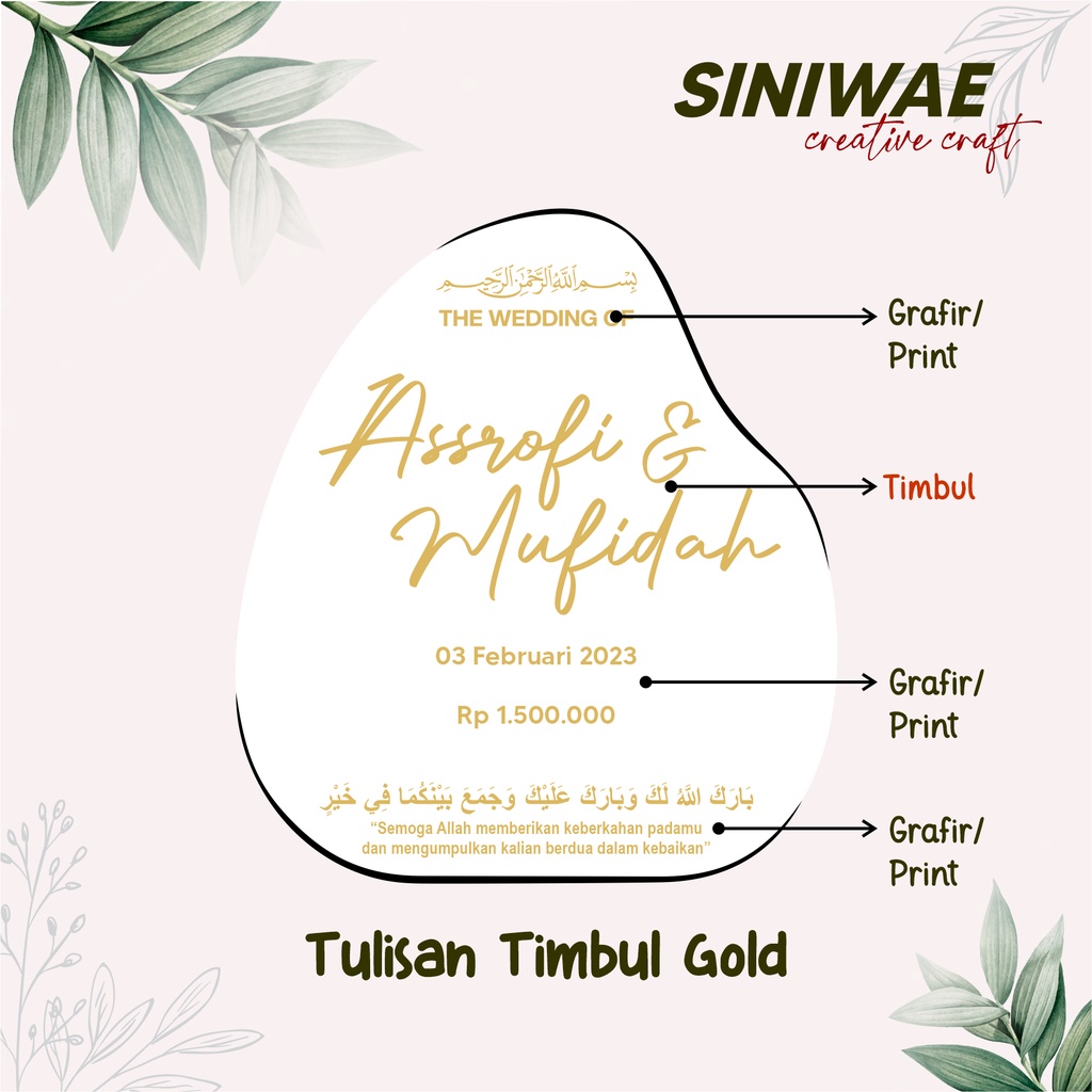 Jual Tetes Air Akrilik Bahan Mahar Pernikahan Acrylic Model Telur Warna ...