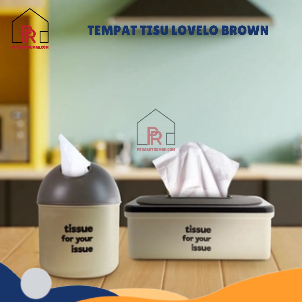 Jual Tempat Tisu Bulat Lovelo / Tissue Box Kotak Penyimpanan Tissu ...