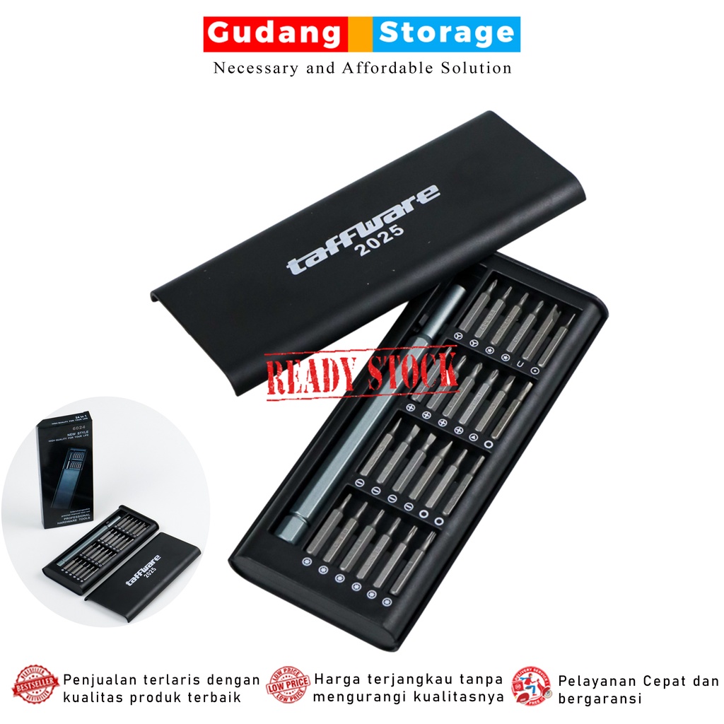 Jual [PROMO] SET OBENG 24 in 1 / Taffware Obeng Set Premium Magnetic ...