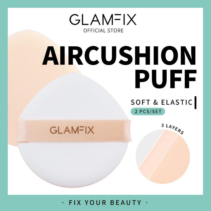 Jual GLAMFIX Professional Aircushion Puff Isi 2pcs | Shopee Indonesia