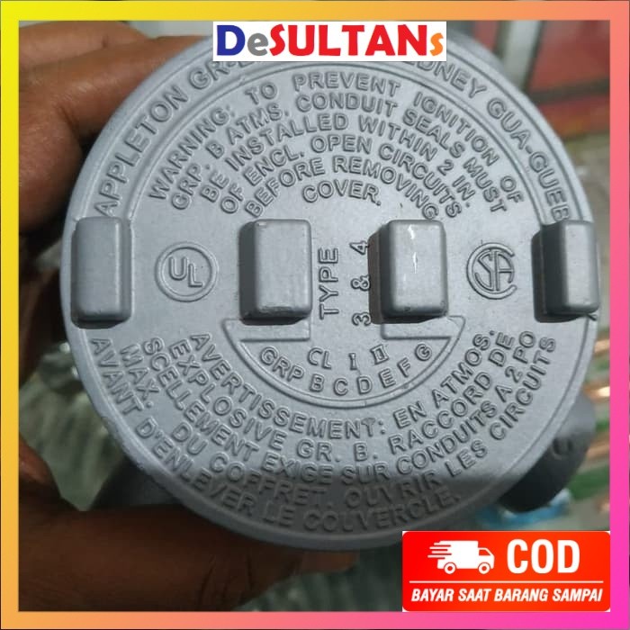 Jual APPLETON GRX50 CONDUIT CONDULET OUTLET CROSS ROUND BOX 1/2 inch ...