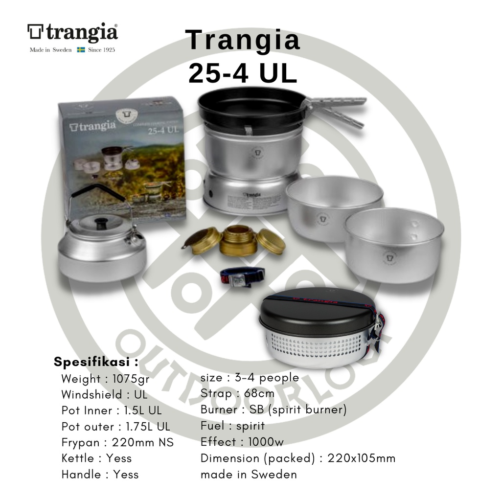 Jual Trangia 25 - 4 UL | Cooking Set Trangia 25-4 UL Cooking Set ...