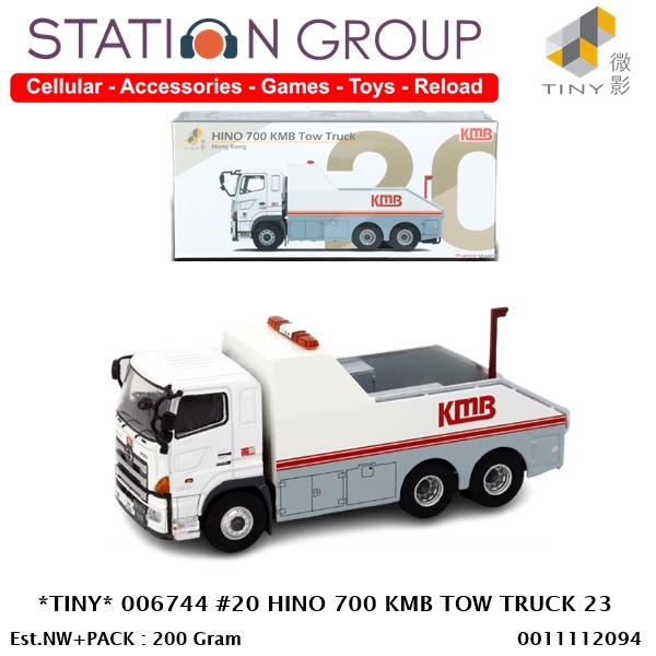Jual TINY 006744 #20 HINO 700 KMB TOW TRUCK 23 - DIECAST | Shopee Indonesia
