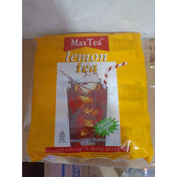 Jual max tea lemon tea 30 sachet | Shopee Indonesia