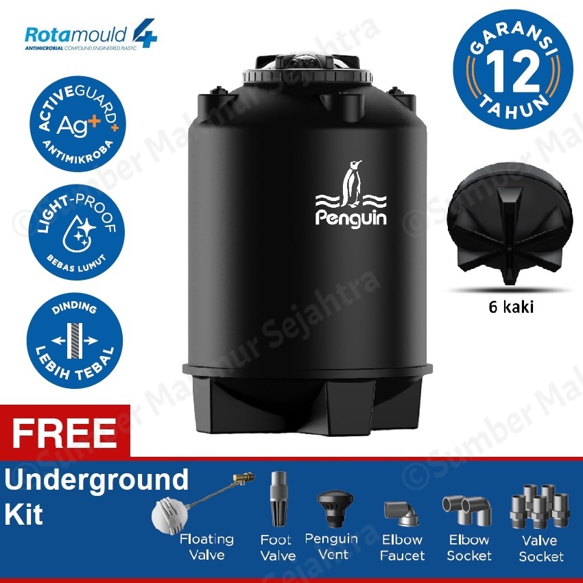 Jual Tangki Air / Tandon / Toren Pendam Penguin 500 Liter - TQ 55 ...