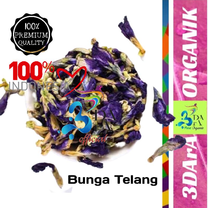 Jual Herbal Bunga Telang Kering 100gr - Teh Bunga Telang Kering Premium ...