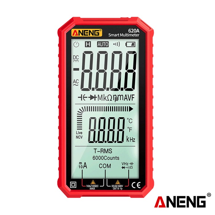 Jual Listrik Aneng 620A Digital Multimeter Full Screen Voltage Tester ...