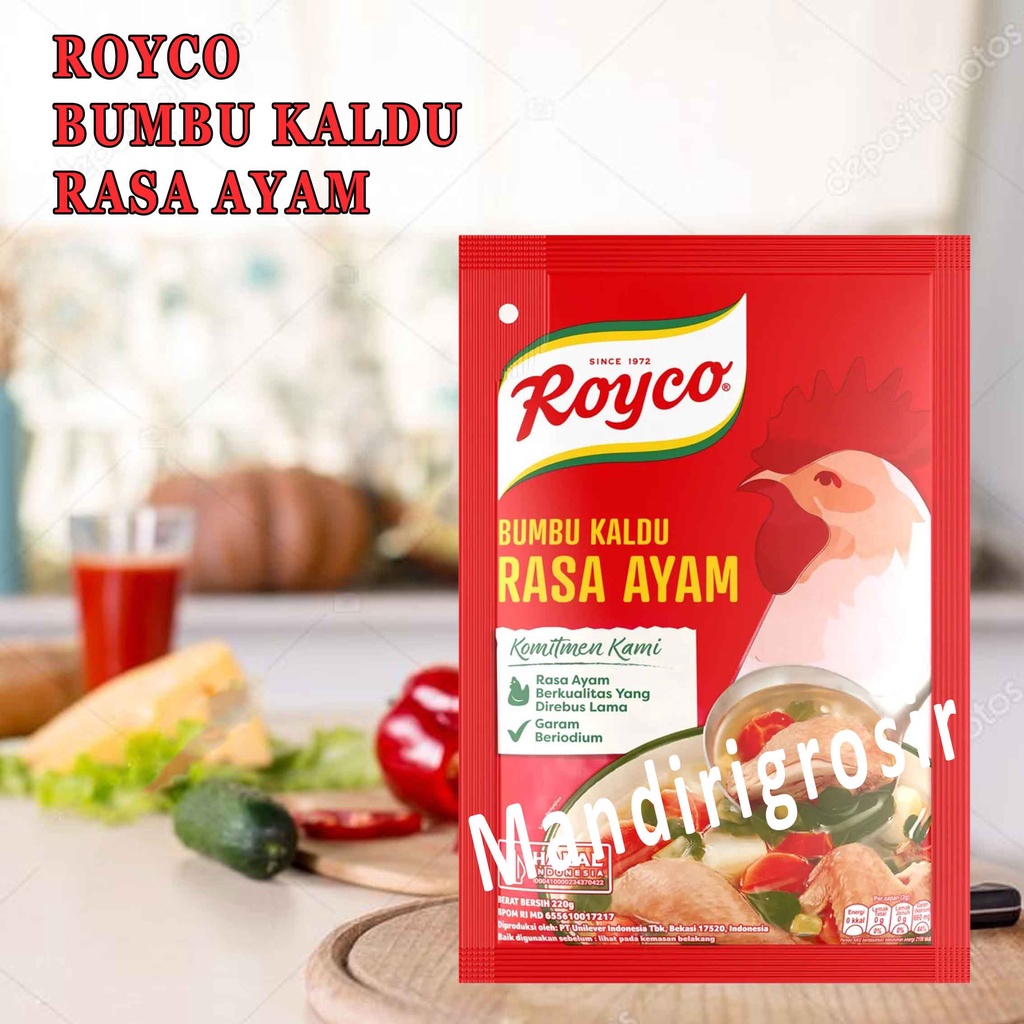 Jual PENYEDAP RASA* ROYCO RASA AYAM PILIHAN 220g* BUMBU KALDU RASA AYAM ...