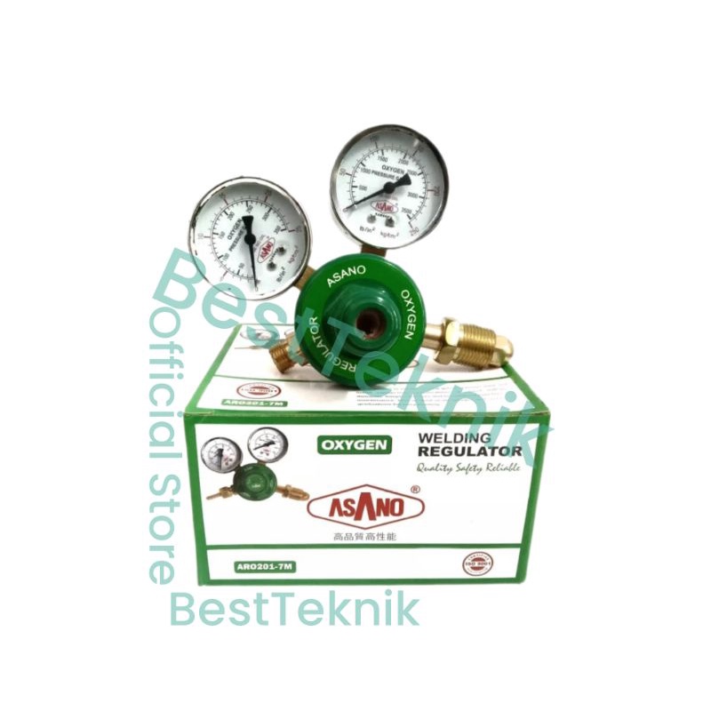 Jual Regulator Las Oxygen Asano / Regulator Acetylene Asano / ASETILIN ...