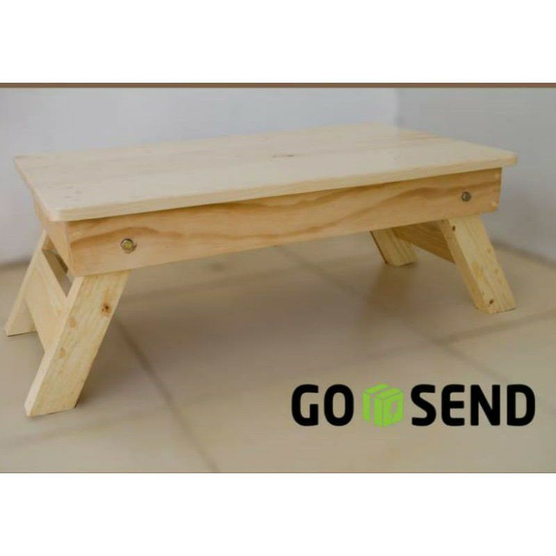 Jual Meja lipat kayu P.65cm x L.40cm x jatibelanda finish clear glos ...