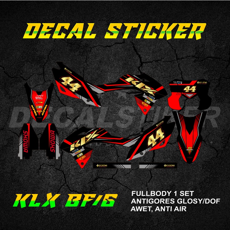 Jual DECAL STIKER KLX 150 BF FULLBODY (005) DEKAL STICKER KLX G SE 2016 ...