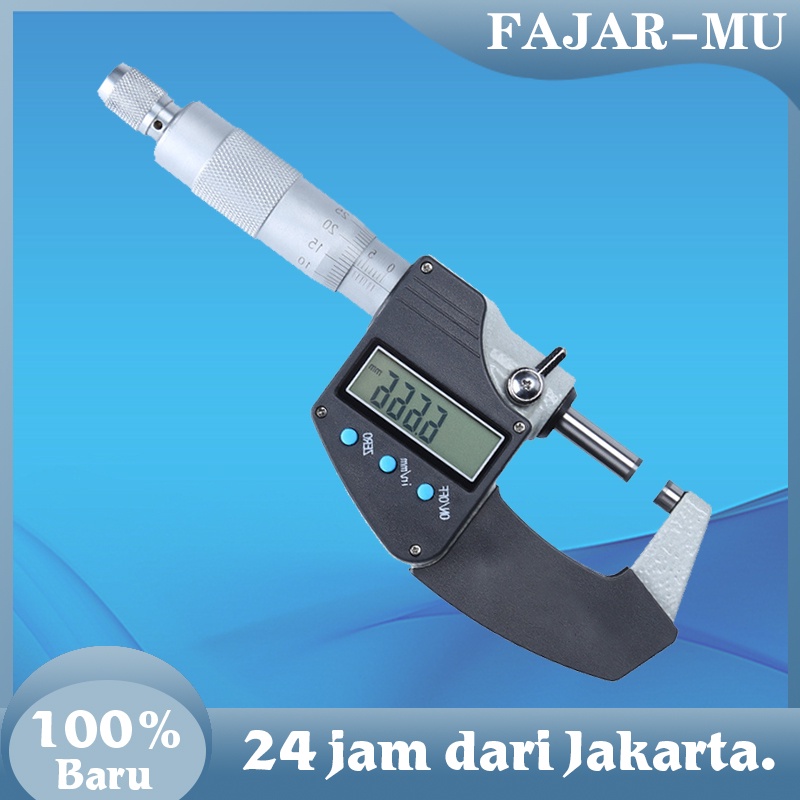 Jual Digital Micrometer 0.001mm Magnetic Base 0-25mm Thickness Outside ...