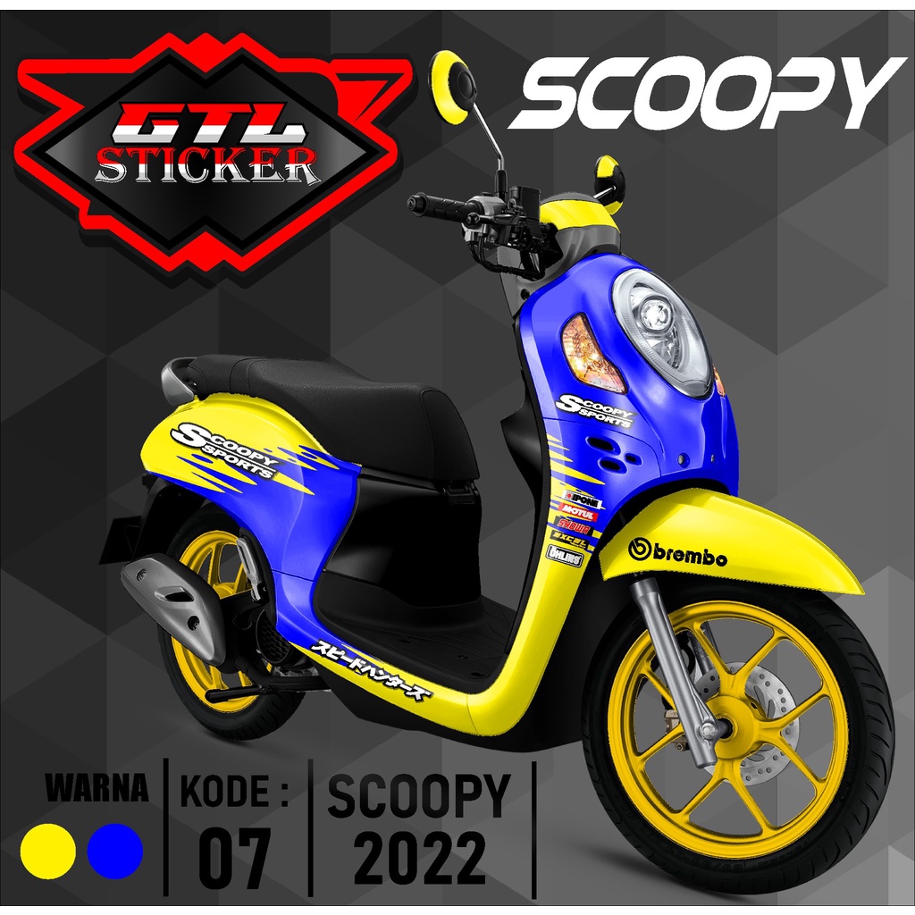 Jual Sticker Decal Full Body Motor ScOopy New Fi 2021-2023 Dekal ...
