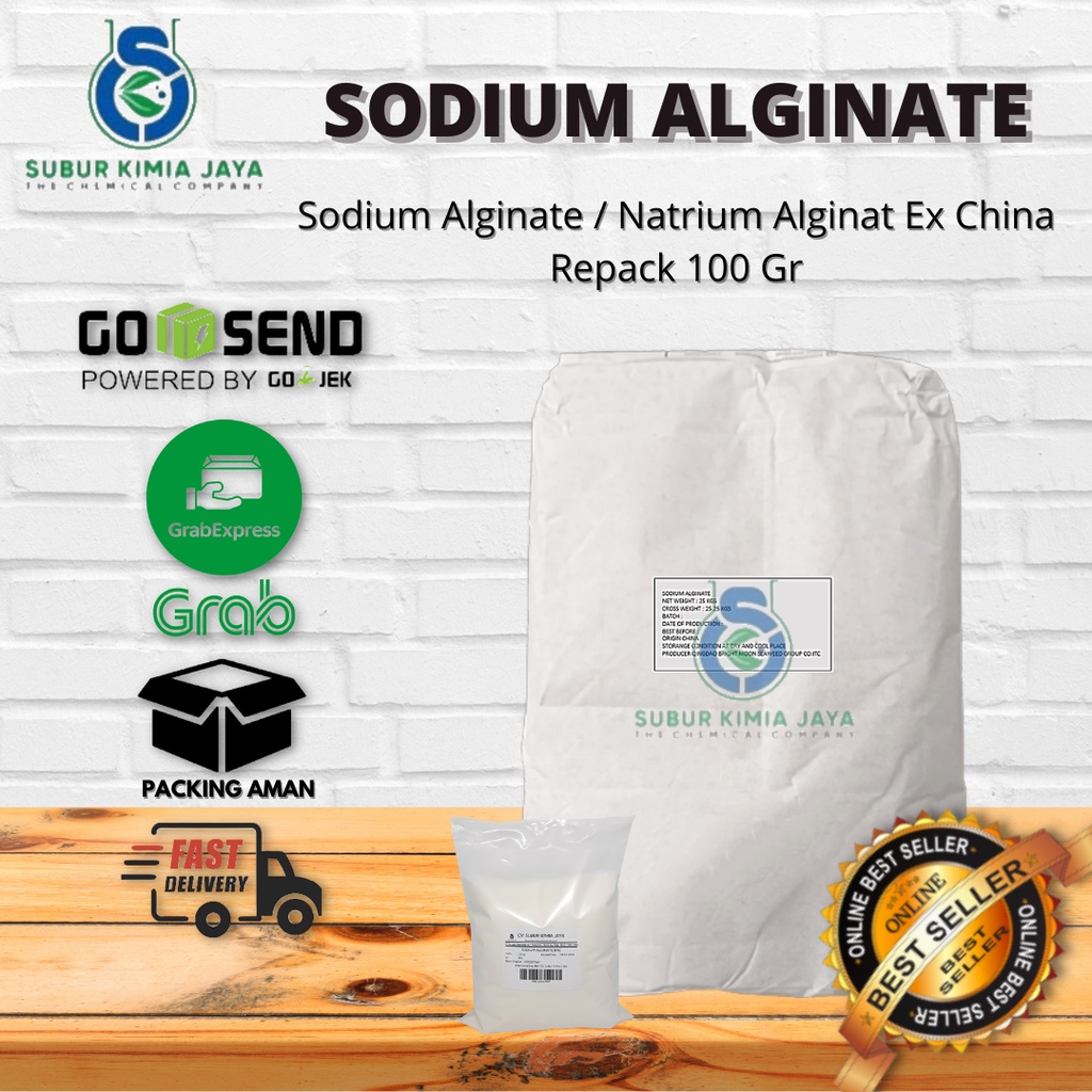 Jual Sodium Alginate Food Grade / Sodium Alginat / Pengenyal Makanan ...