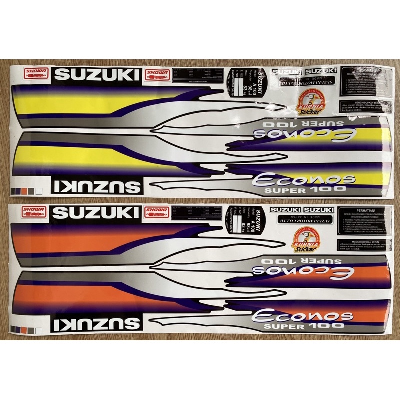 Jual (COD)Striping stiker suzuki a100 A100 A7 A8 A9 A10 Econos lengkap ...
