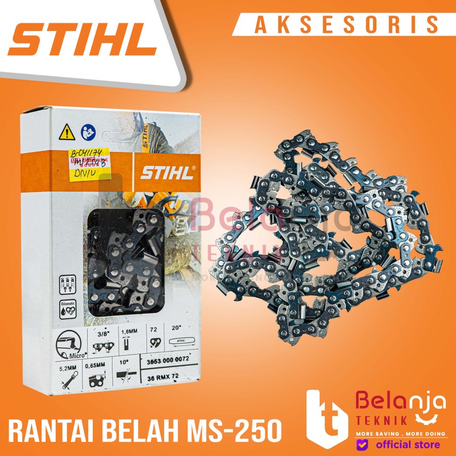 Jual Stihl Rantai Chain Saw MS-250 Belah 20 Inch Rantai Belah 20 ...