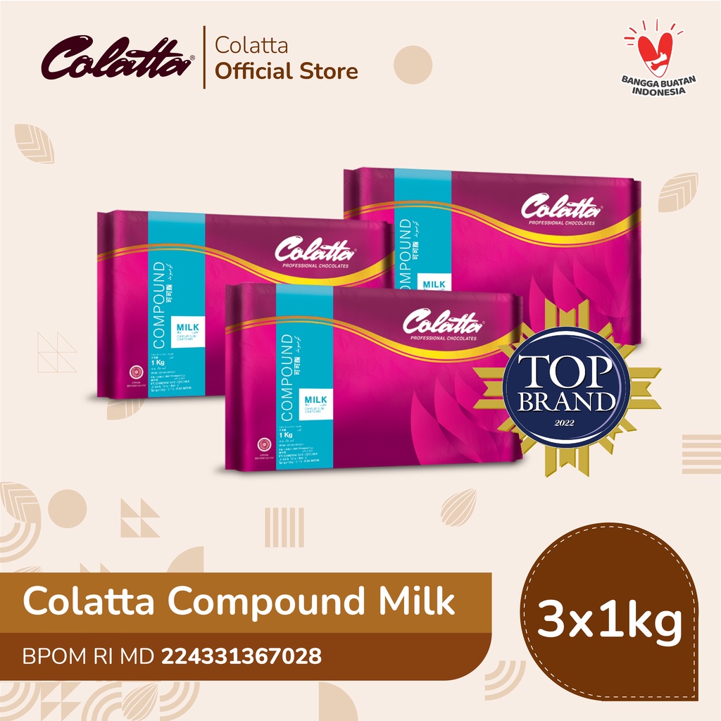 Jual Bundling Colatta Compound Chocolate Milk - Coklat Susu Batang 1Kg ...