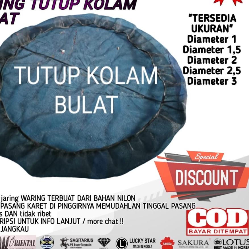 Jual JARING PENUTUP KOLAM TERPAL BULAT PRAKTIS DAN GAMPANG Terbaru ...