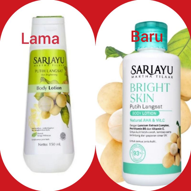 Jual SARIAYU Bright Skin Putih Langsat Body Lotion 150ml | Shopee Indonesia