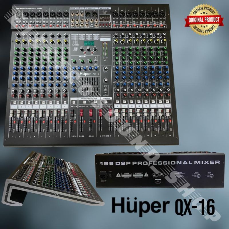 Jual MIXER AUDIO HUPER QX16 / mixer huper qx 16 / MIXER HUPER ORIGINAL | Shopee Indonesia