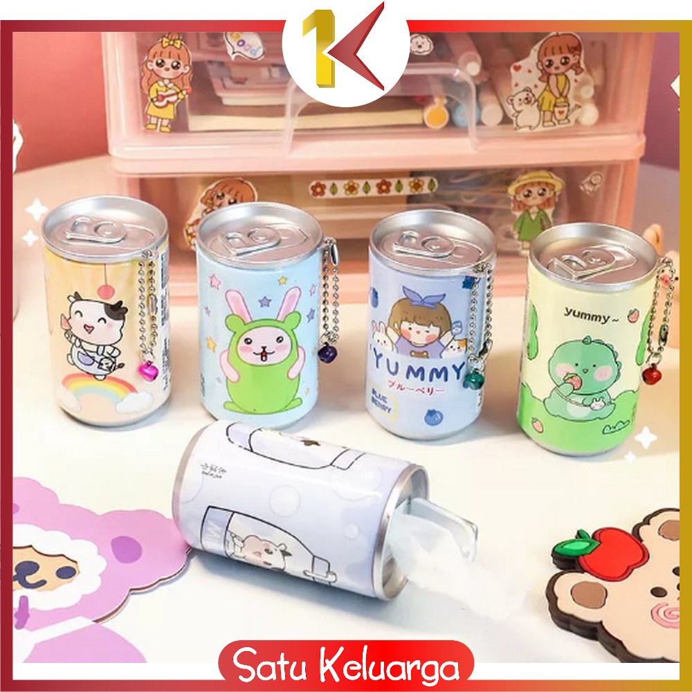 Jual SK-C792 Tissue Basah Kaleng Mini Korea Karakter Lucu Isi 30 Lembar ...