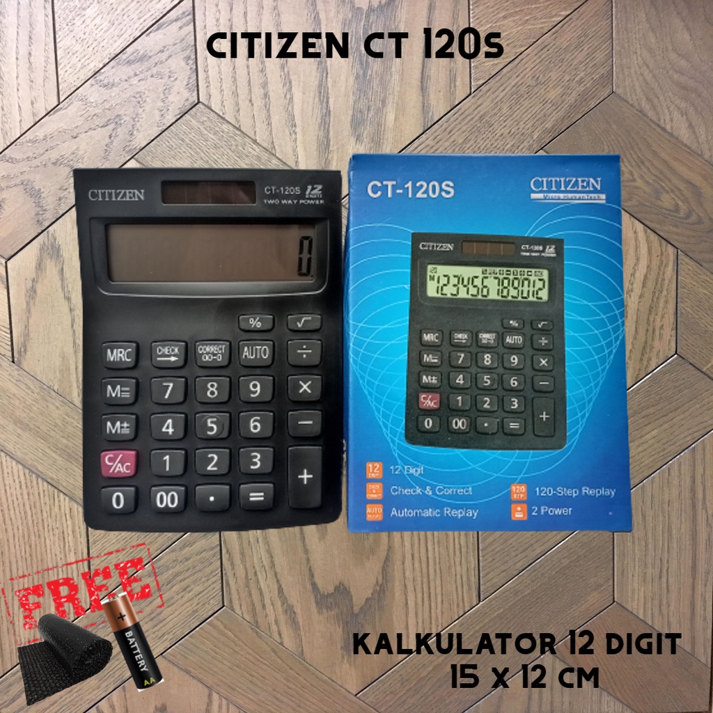 Jual Kalkulator Sedang Kantor Sekolah Dagang Double Power Ukuran ...