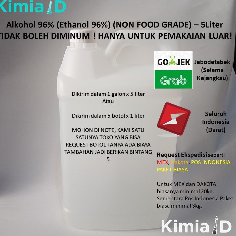 Jual Fitur utama Alkohol 96% 5 Liter - Alkohol 96 Persen - Alkohol ...