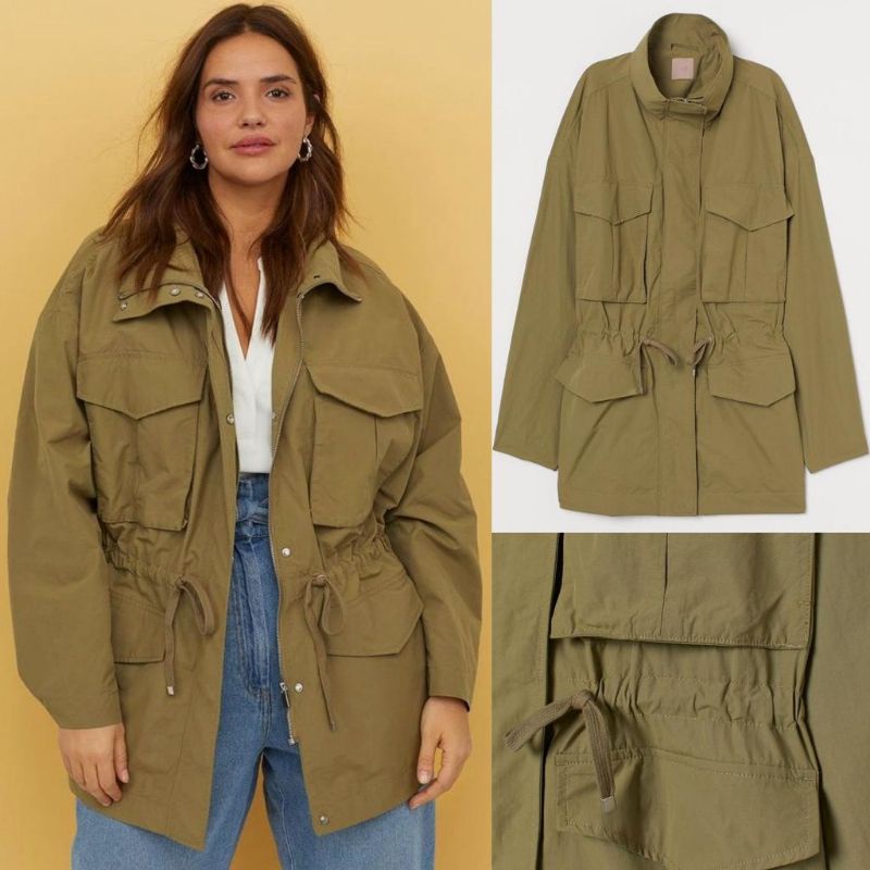 Jual H*m jackt oversized ( L 44 ) | Shopee Indonesia