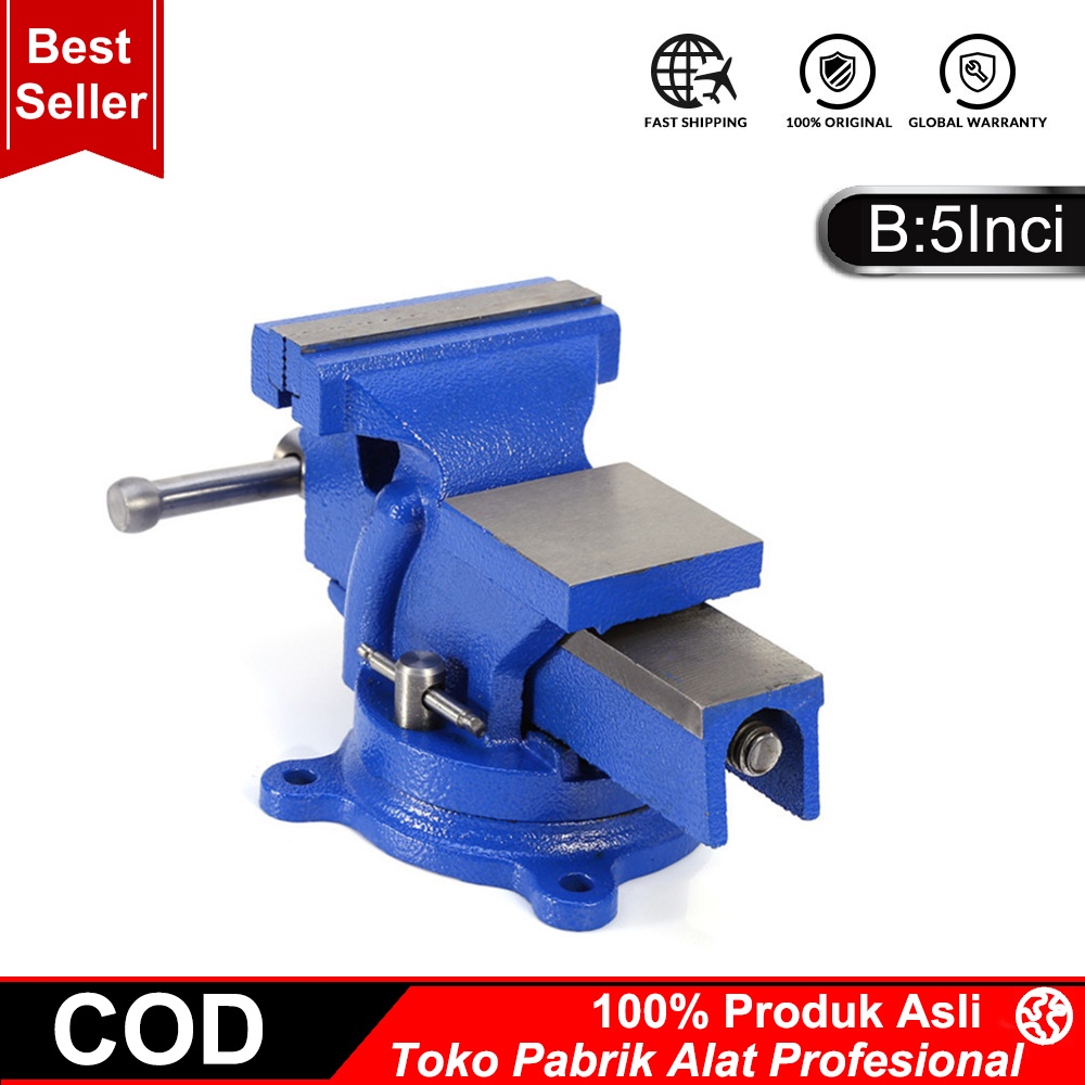 Jual Ragum Putar Catok Paron Tanggem Catok Meja Heavy Duty 5" Inch 4 ...