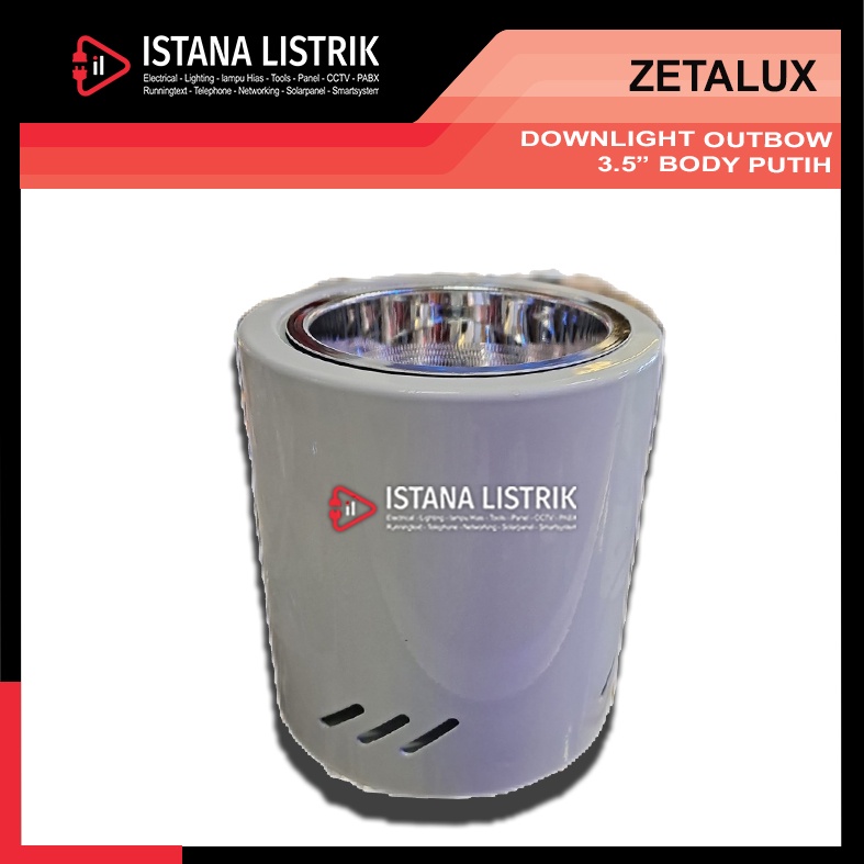 Jual ZETALUX DOWNLIGHT OUTBOW 3.5 INCH BODY PUTIH | Shopee Indonesia