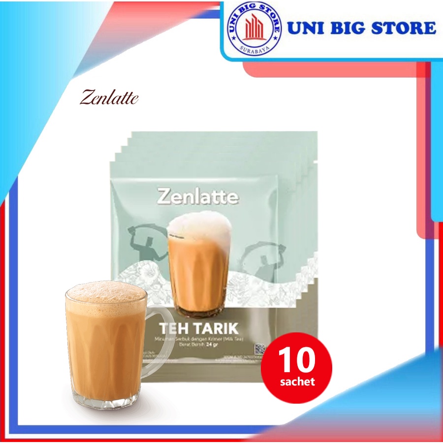 Jual Zenlatte Teh Tarik 10 Sachet x 24 gr Instant Tea Drink RENCENG ...