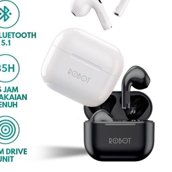 Jual ROBOT Airbuds T50 & Flybuds T10 Wireless Bluetooth Earphone TWS ...