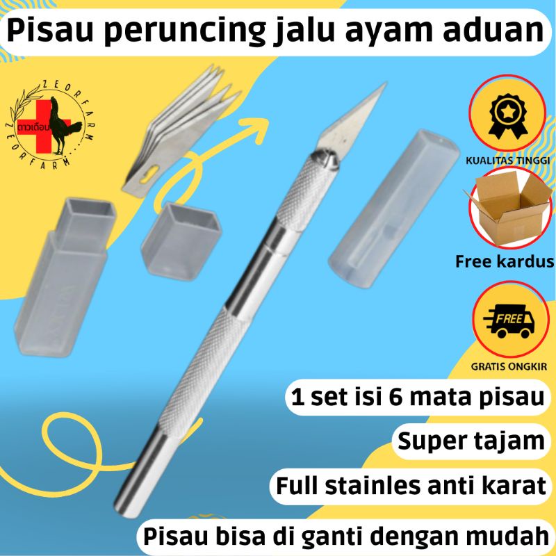 Jual pisau raut jalu ayam super tajam super kualitas anti karat ...