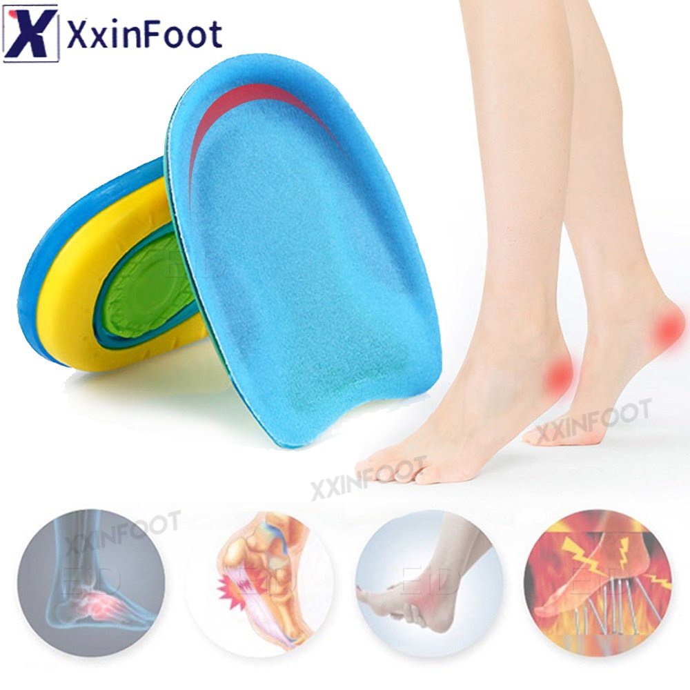 Jual Silicone Gel Sepatu Insole Heel Cup Bantalan Plantar Fasciitis ...