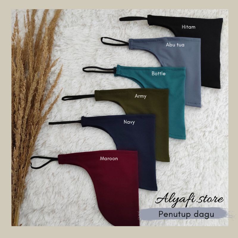 Jual Penutup Dagu Hijab | Pelapik Dagu 3in1 bisa buat masker | Shopee ...