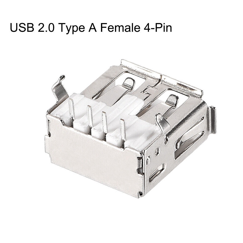 Jual Socket Connector USB 2.0 Type A Female PCB Mount 4 Pin Tekuk 90 ...