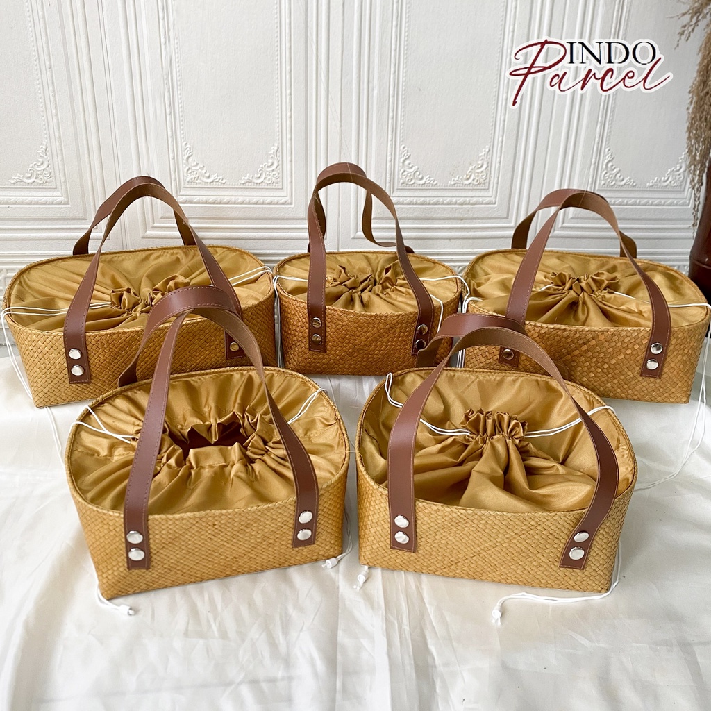 Jual INDOPARCEL- Tas Keranjang Baki Anyaman Tas Hampers Goodie Bag 2 ...