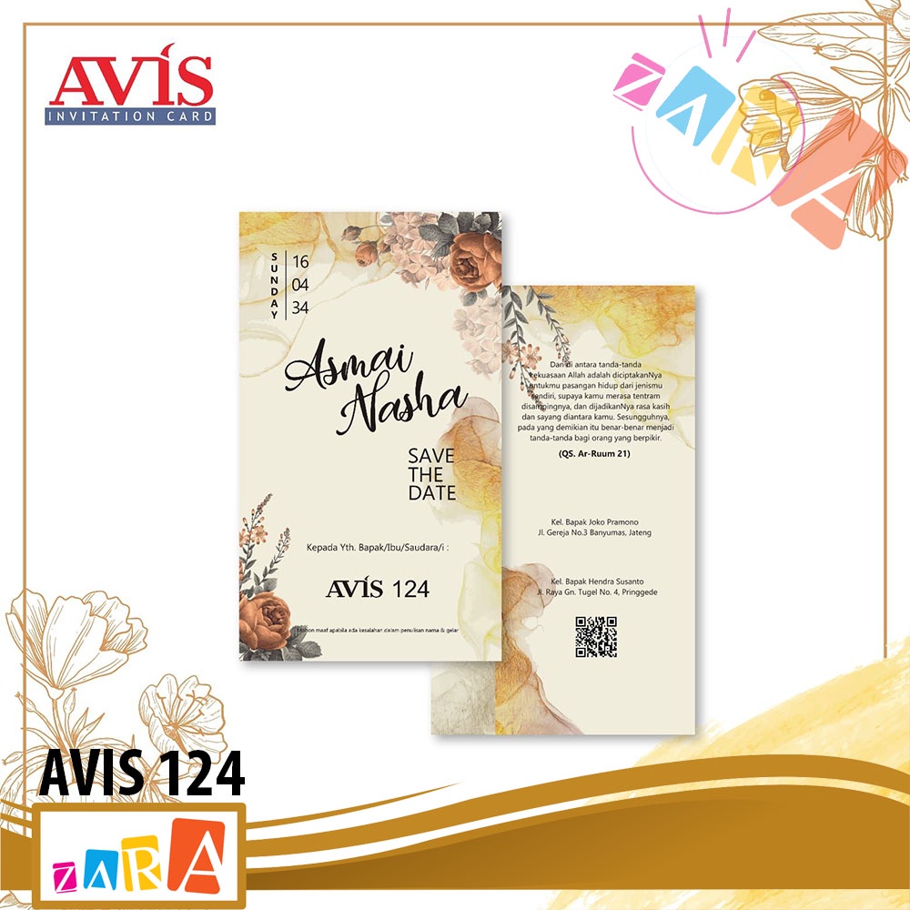 Jual Blangko Undangan Avis 124 Harga Murah | Shopee Indonesia