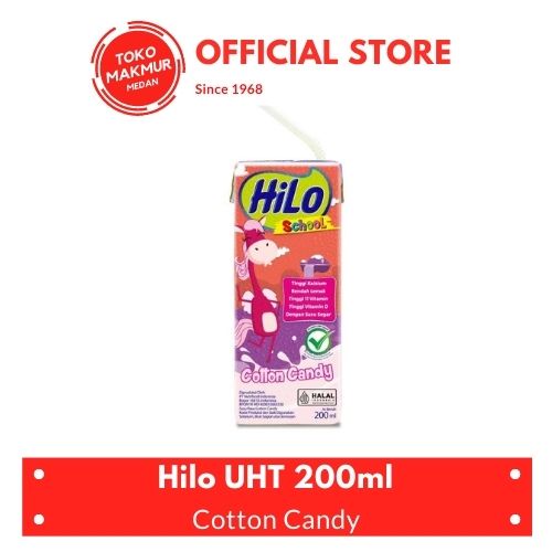 Jual HILO UHT SCHOOL COTTON CANDY 200 ML | Shopee Indonesia
