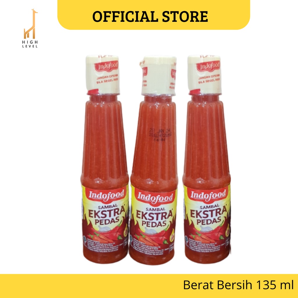 Jual Saos Saus Sambal Indofood Extra Pedas 135 ml | Shopee Indonesia