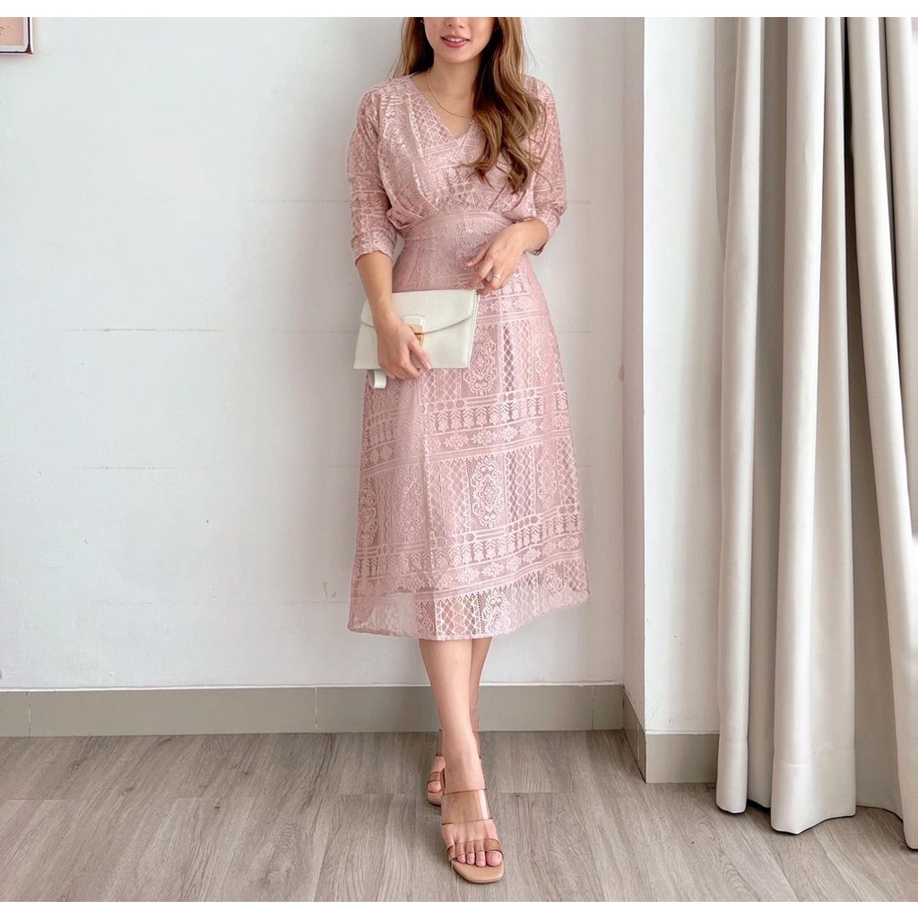 Jual LOVIND Setelan Dress Wanita Amber 9296 | Shopee Indonesia